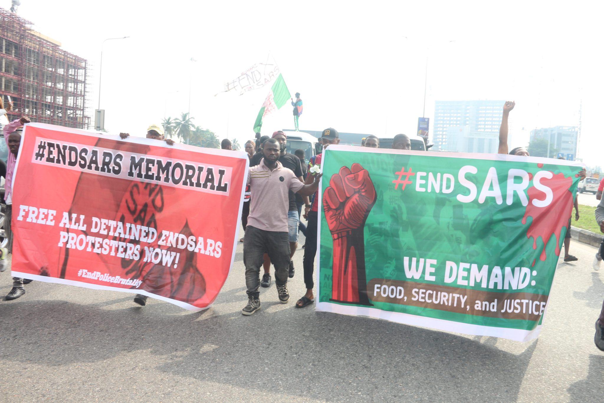 #EndSARS anniversary protest in photos - Businessday NG