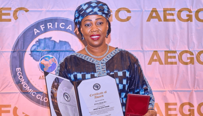 Fatima Maada Bio, receives AEMA Black Prize for global advocacy at AEGC ...