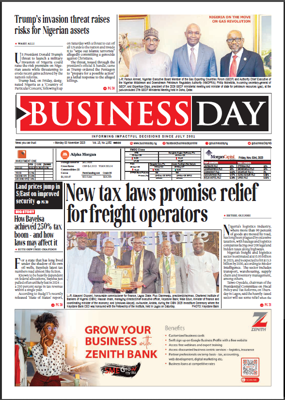 BusinessDay 03 Nov 2025 - Businessday NG