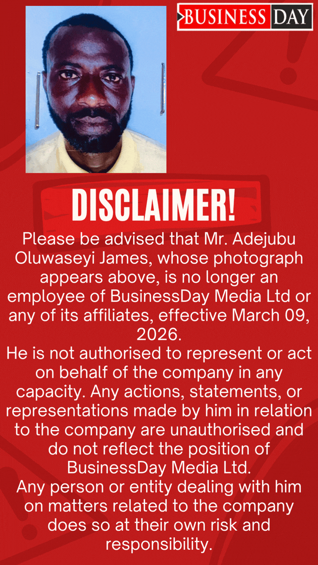 DISCLAIMER! DISCLAIMER!! DISCLAIMER!!! - Businessday NG